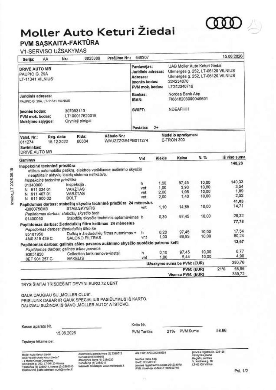 Zils Audi E-Tron 2022 Viļņa, ar dzinēja tilpumu 0.00 L un nobraukumu 60 tūkst. km par 33900 €, foto 17 vietnē AUTOMOTO.COM.LV