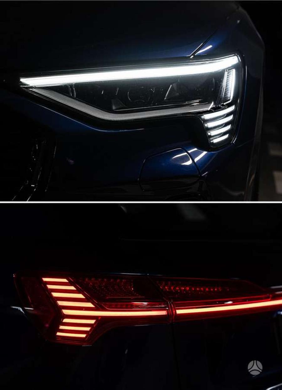 Blue Audi E-Tron 2022 in Vilnius, with an engine capacity of 0.00 L and mileage of 99 thousand km for 33900 €, photo 22 on AUTOMOTO.COM.LV