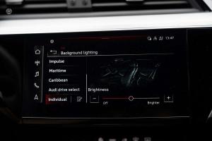 Blue Audi E-Tron 2022 in Vilnius, with an engine capacity of 0.00 L and mileage of 99 thousand km for 33900 €, photo 35 on AUTOMOTO.COM.LV