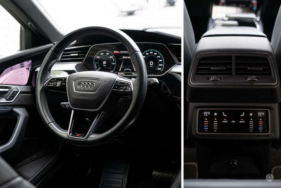 Blue Audi E-Tron 2022 in Vilnius, with an engine capacity of 0.00 L and mileage of 99 thousand km for 33900 €, photo 38 on AUTOMOTO.COM.LV