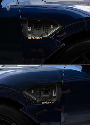 Blue Audi E-Tron 2022 in Vilnius, with an engine capacity of 0.00 L and mileage of 99 thousand km for 33900 €, photo 42 on AUTOMOTO.COM.LV