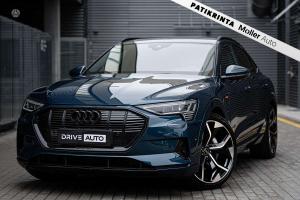 Blue Audi E-Tron 2022 in Vilnius, with an engine capacity of 0.00 L and mileage of 82 thousand km for 33900 €, photo  on AUTOMOTO.COM.LV