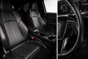 Blue Audi E-Tron 2022 in Vilnius, with an engine capacity of 0.00 L and mileage of 82 thousand km for 33900 €, photo 7 on AUTOMOTO.COM.LV