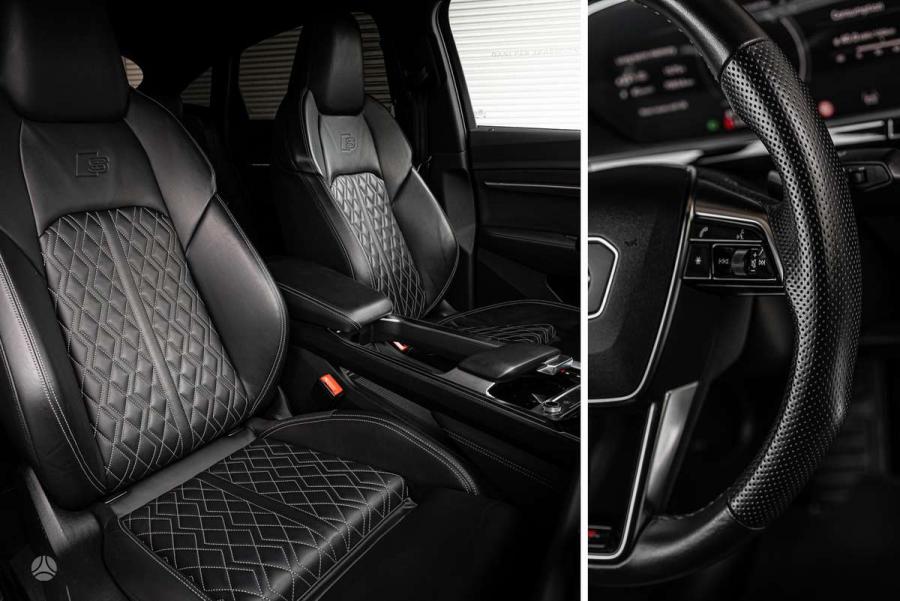Blue Audi E-Tron 2022 in Vilnius, with an engine capacity of 0.00 L and mileage of 82 thousand km for 33900 €, photo 7 on AUTOMOTO.COM.LV