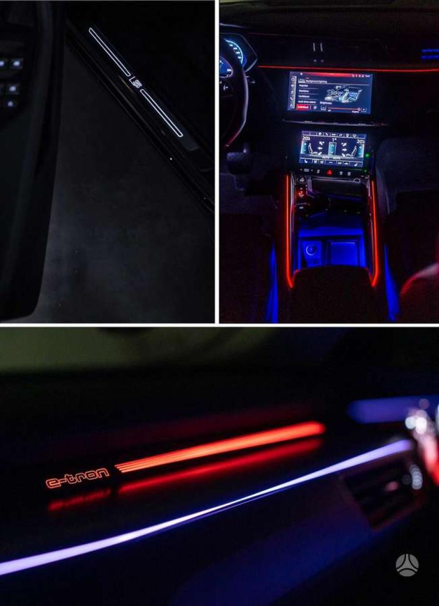 Blue Audi E-Tron 2022 in Vilnius, with an engine capacity of 0.00 L and mileage of 82 thousand km for 33900 €, photo 18 on AUTOMOTO.COM.LV