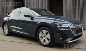 Blue Audi E-Tron 2022 in Riga, with an engine capacity of 0.00 L and mileage of 100 thousand km for 27700 €, photo  on AUTOMOTO.COM.LV
