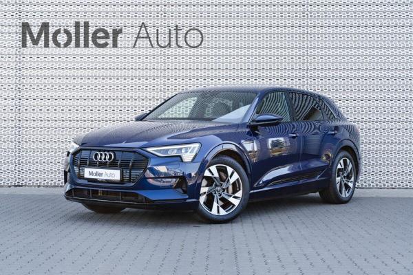 Blue Audi E-Tron 2023 in Marupe, with an engine capacity of 0.00 L and mileage of 58 thousand km for 40100 €, photo 1 on AUTOMOTO.COM.LV