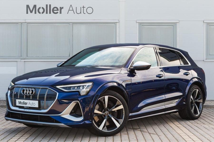 Zils Audi E-Tron 2023 Ventspils, ar dzinēja tilpumu 0.00 L un nobraukumu 77 tūkst. km par 42500 €, foto 1 vietnē AUTOMOTO.COM.LV