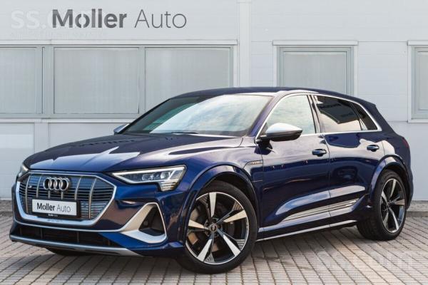 Blue Audi E-Tron 2023 in Ventspils, with an engine capacity of 0.00 L and mileage of 77 thousand km for 42500 €, photo 1 on AUTOMOTO.COM.LV
