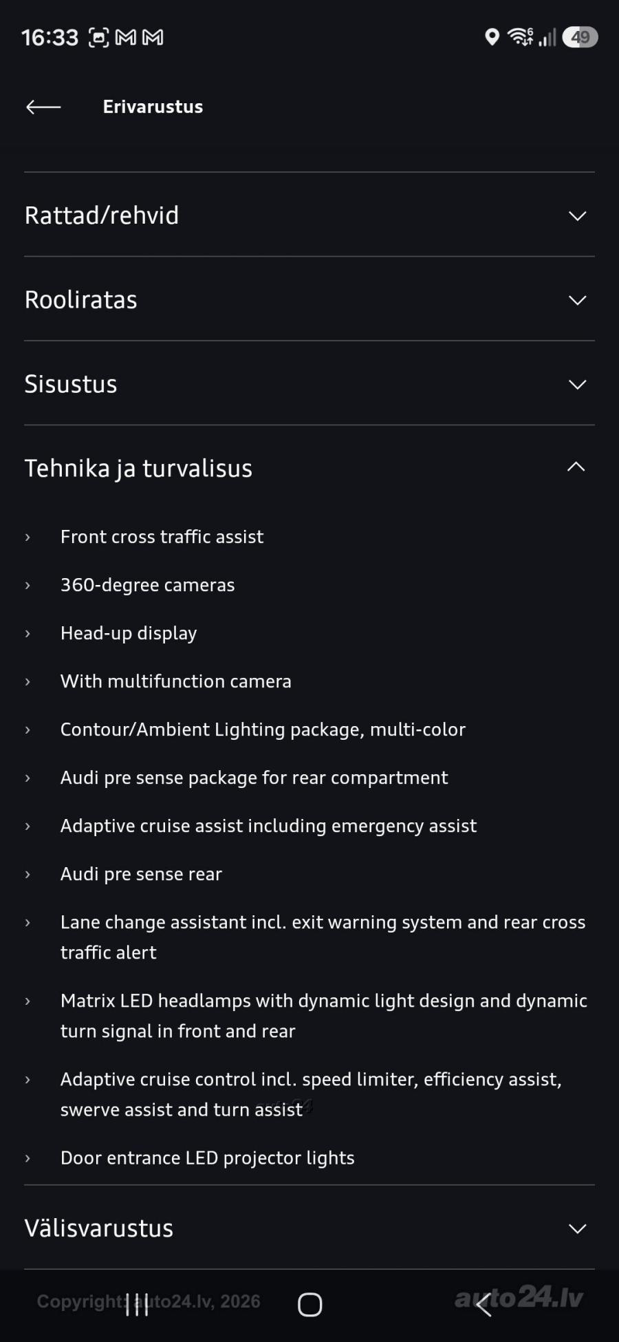 Zils Audi E-Tron 2019 Tallina, ar dzinēja tilpumu 0.00 L un nobraukumu 141 tūkst. km par 34000 €, foto 14 vietnē AUTOMOTO.COM.LV