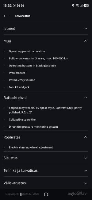 Zils Audi E-Tron 2019 Tallina, ar dzinēja tilpumu 0.00 L un nobraukumu 141 tūkst. km par 34000 €, foto 15 vietnē AUTOMOTO.COM.LV
