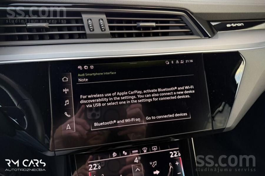 Audi E-Tron 2020 in Jelgava, with an engine capacity of 0.00 L and mileage of 0 thousand km for 23000 €, photo 19 on AUTOMOTO.COM.LV
