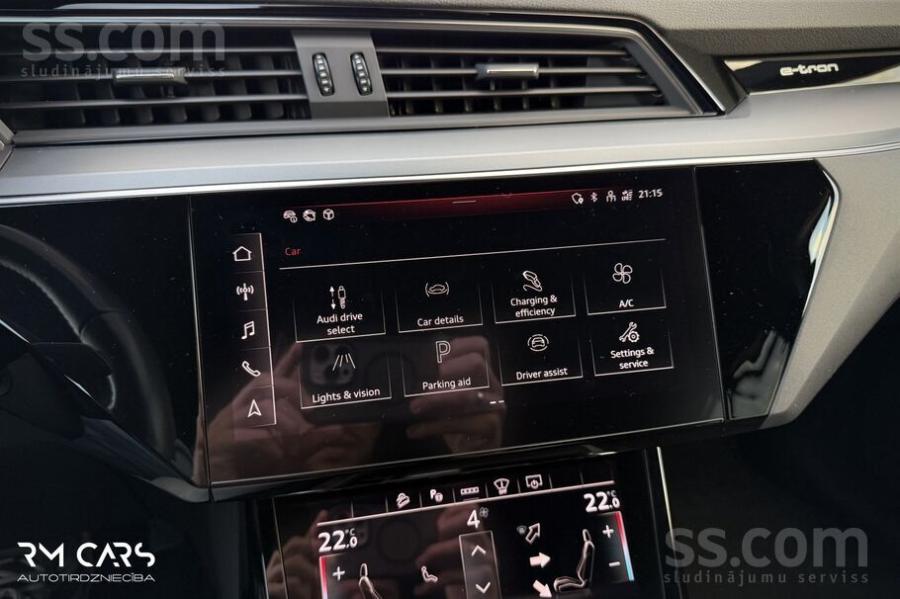Audi E-Tron 2020 in Jelgava, with an engine capacity of 0.00 L and mileage of 0 thousand km for 23000 €, photo 20 on AUTOMOTO.COM.LV