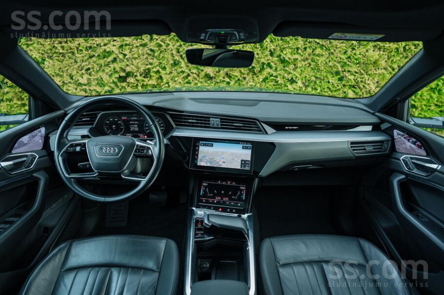 Grey Audi E-Tron 2019 in Riga, with an engine capacity of 0.00 L and mileage of 105 thousand km for 28900 €, photo 19 on AUTOMOTO.COM.LV