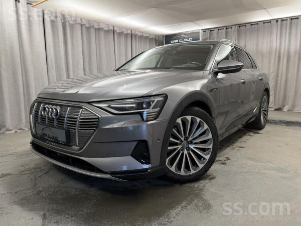 Grey Audi E-Tron 2019 in Riga, with an engine capacity of 0.00 L and mileage of 65 thousand km for 34990 €, photo 1 on AUTOMOTO.COM.LV