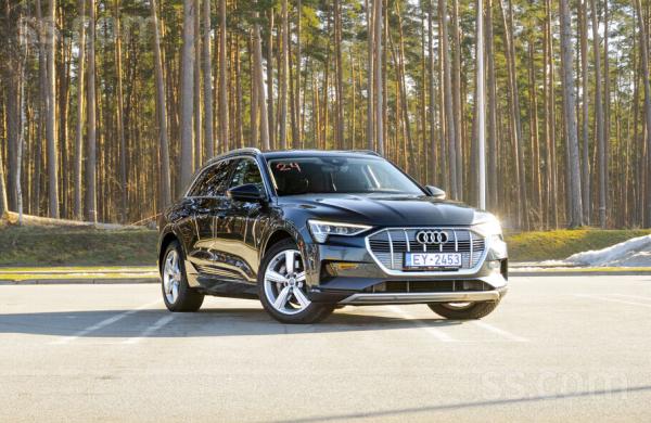 Grey Audi E-Tron 2019 in Riga, with an engine capacity of 0.00 L and mileage of 160 thousand km for 19590 €, photo 1 on AUTOMOTO.COM.LV