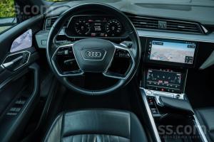 Grey Audi E-Tron 2019 in Riga, with an engine capacity of 0.00 L and mileage of 107 thousand km for 26990 €, photo 21 on AUTOMOTO.COM.LV