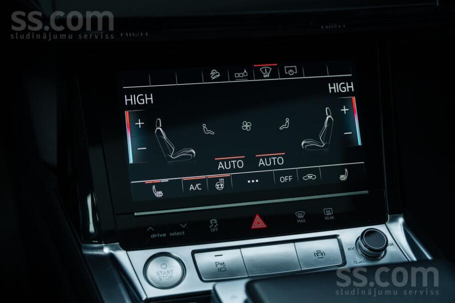 Grey Audi E-Tron 2019 in Riga, with an engine capacity of 0.00 L and mileage of 107 thousand km for 26990 €, photo 23 on AUTOMOTO.COM.LV