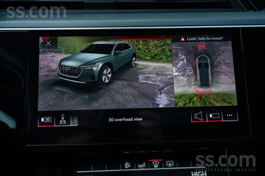 Grey Audi E-Tron 2019 in Riga, with an engine capacity of 0.00 L and mileage of 107 thousand km for 26990 €, photo 25 on AUTOMOTO.COM.LV