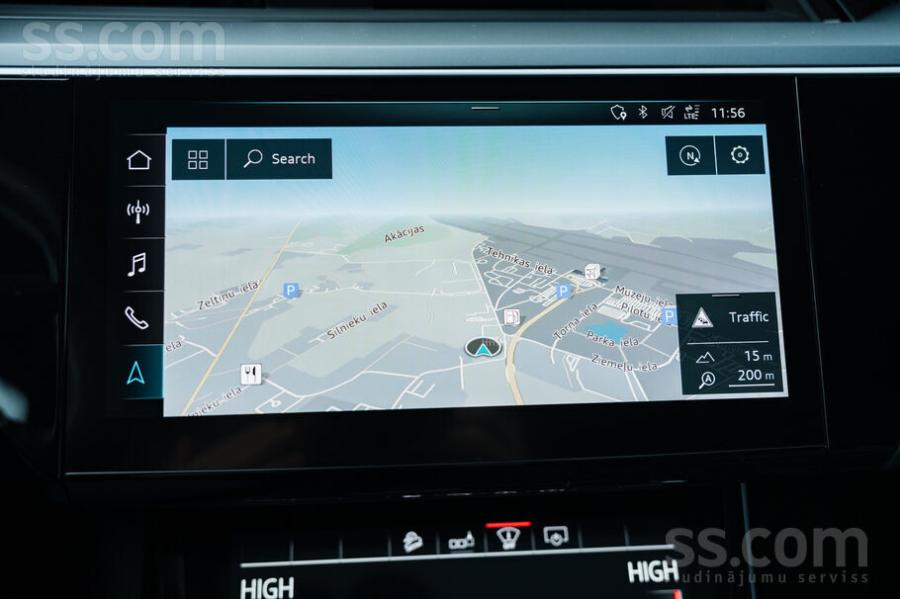 Grey Audi E-Tron 2019 in Riga, with an engine capacity of 0.00 L and mileage of 107 thousand km for 26990 €, photo 28 on AUTOMOTO.COM.LV
