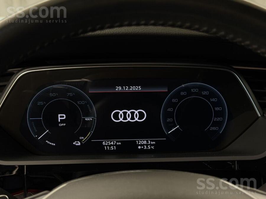 Grey Audi E-Tron 2019 in Riga, with an engine capacity of 0.00 L and mileage of 65 thousand km for 31990 €, photo 25 on AUTOMOTO.COM.LV