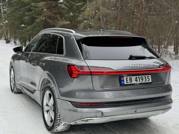 Grey Audi E-Tron 2020 in Mazeikiai, with an engine capacity of 0.00 L and mileage of 106 thousand km for 16500 €, photo 8 on AUTOMOTO.COM.LV