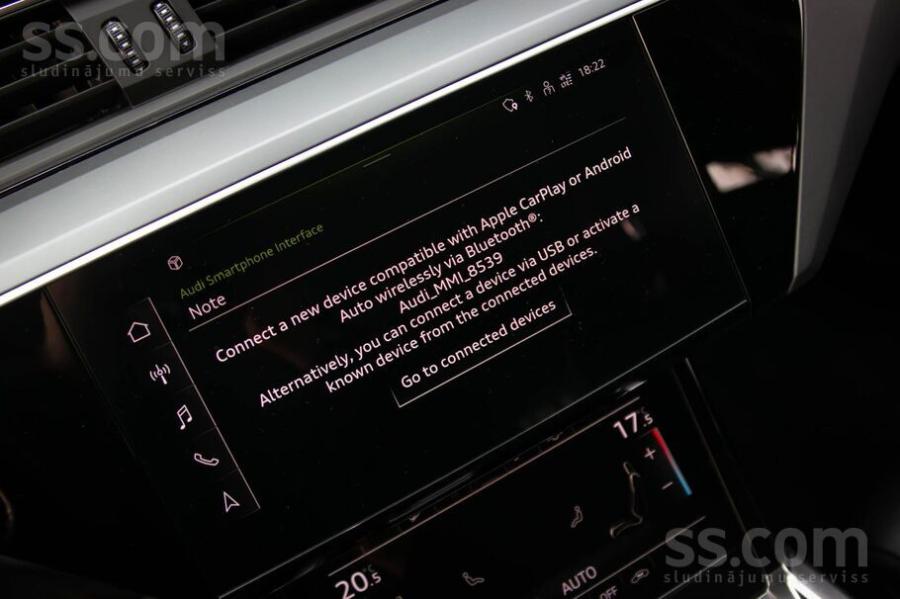 Grey Audi E-Tron 2020 in Tukums, with an engine capacity of 0.00 L and mileage of 112 thousand km for 23990 €, photo 27 on AUTOMOTO.COM.LV