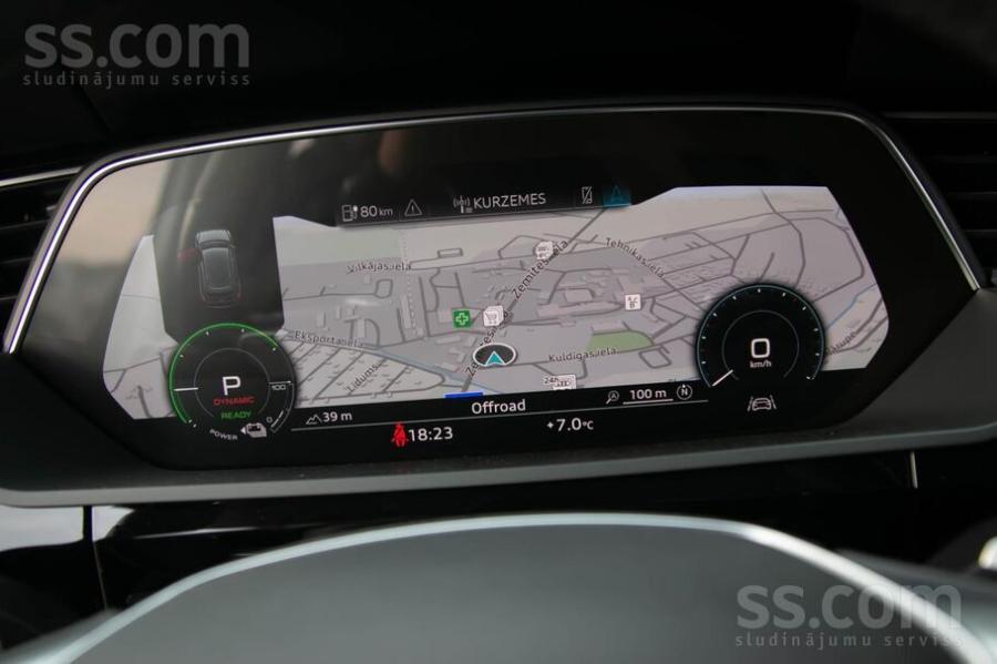 Grey Audi E-Tron 2020 in Tukums, with an engine capacity of 0.00 L and mileage of 112 thousand km for 23990 €, photo 33 on AUTOMOTO.COM.LV