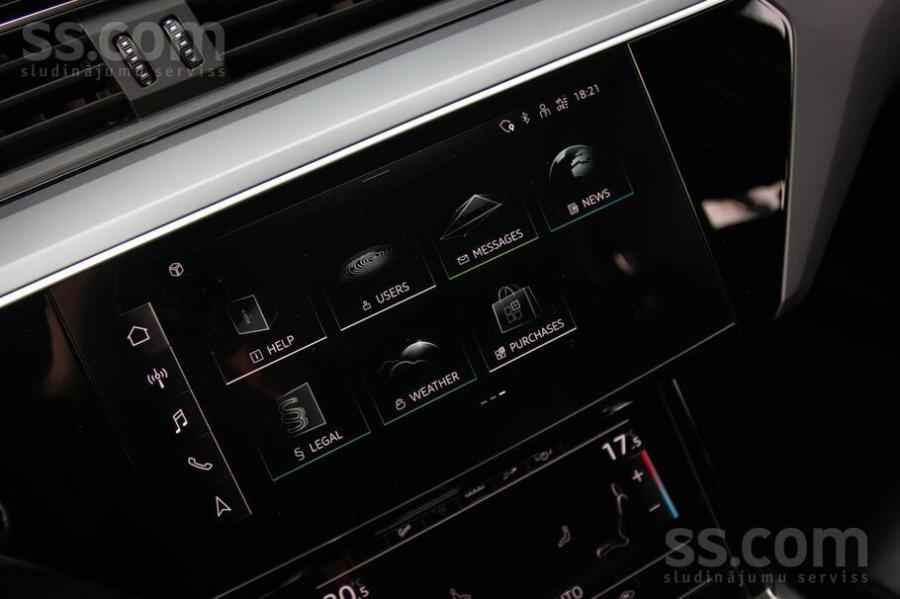 Grey Audi E-Tron 2020 in Tukums, with an engine capacity of 0.00 L and mileage of 112 thousand km for 23990 €, photo 35 on AUTOMOTO.COM.LV