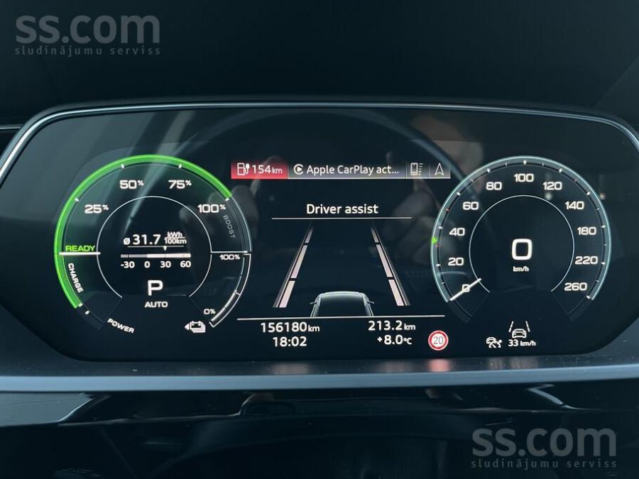 Pelēks Audi E-Tron 2020 Rīga, ar dzinēja tilpumu 0.00 L un nobraukumu 156 tūkst. km par 24900 €, foto 21 vietnē AUTOMOTO.COM.LV