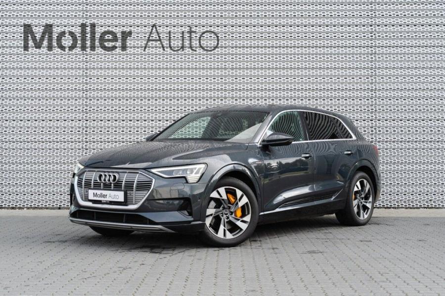 Grey Audi E-Tron 2020 in Marupe, with an engine capacity of 0.00 L and mileage of 76 thousand km for 34650 €, photo 1 on AUTOMOTO.COM.LV