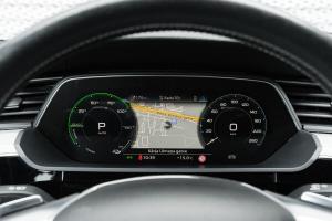 Grey Audi E-Tron 2020 in Marupe, with an engine capacity of 0.00 L and mileage of 76 thousand km for 34650 €, photo 18 on AUTOMOTO.COM.LV