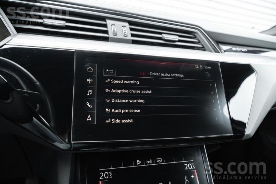 Grey Audi E-Tron 2020 in Riga, with an engine capacity of 0.00 L and mileage of 76 thousand km for 34650 €, photo 27 on AUTOMOTO.COM.LV