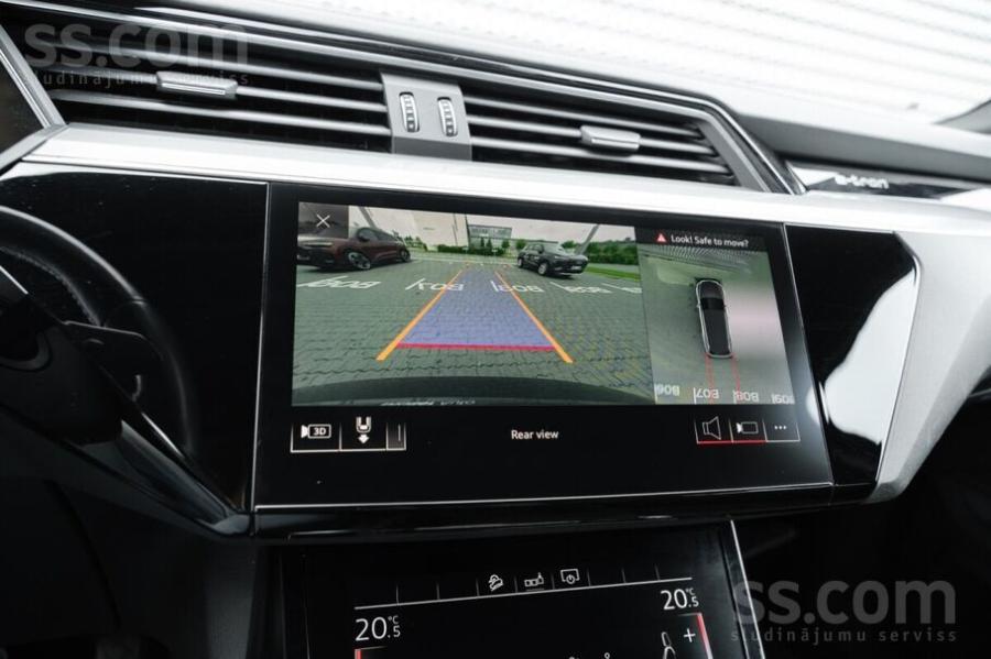 Grey Audi E-Tron 2020 in Riga, with an engine capacity of 0.00 L and mileage of 76 thousand km for 34650 €, photo 30 on AUTOMOTO.COM.LV