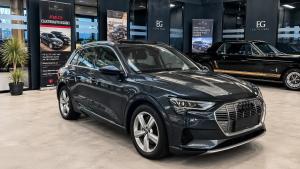 Grey Audi E-Tron 2020 in Marupe, with an engine capacity of 0.00 L and mileage of 85 thousand km for 29990 €, photo  on AUTOMOTO.COM.LV