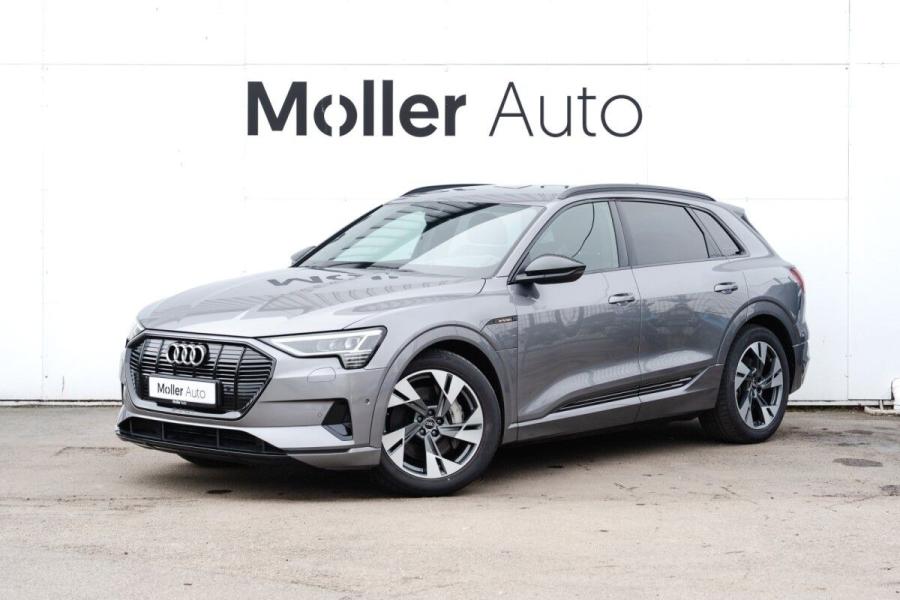 Grey Audi E-Tron 2021 in Riga, with an engine capacity of 0.00 L and mileage of 73 thousand km for 33900 €, photo 1 on AUTOMOTO.COM.LV