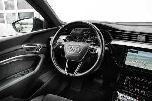 Grey Audi E-Tron 2021 in Riga, with an engine capacity of 0.00 L and mileage of 73 thousand km for 33900 €, photo 36 on AUTOMOTO.COM.LV