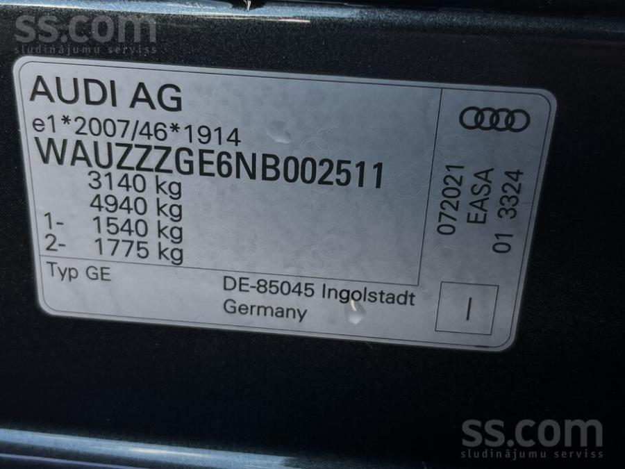 Pelēks Audi E-Tron 2021 Rīga, ar dzinēja tilpumu 0.00 L un nobraukumu 141 tūkst. km par 27990 €, foto 24 vietnē AUTOMOTO.COM.LV