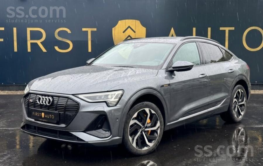 Grey Audi E-Tron 2021 in Tukums, with an engine capacity of 0.00 L and mileage of 98 thousand km for 35990 €, photo 1 on AUTOMOTO.COM.LV