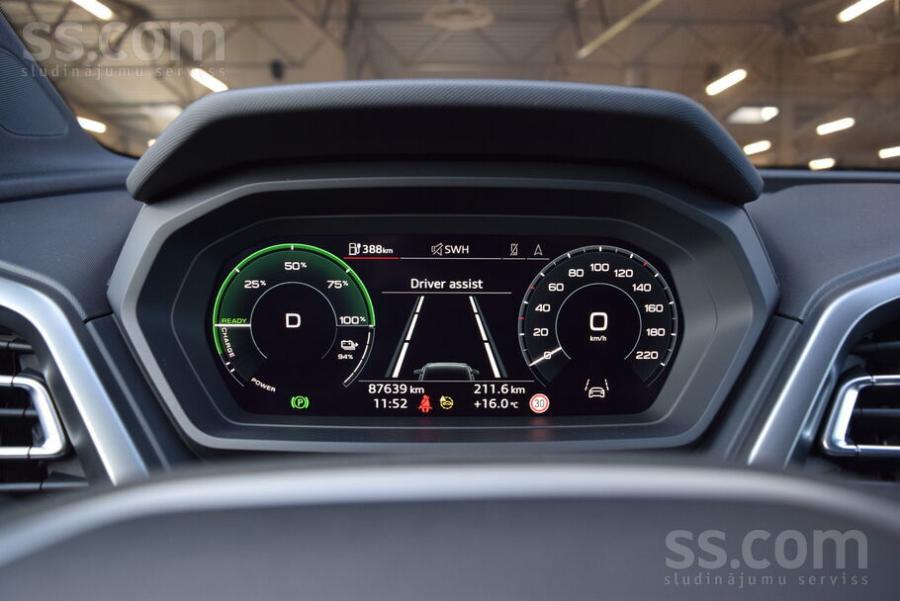 Grey Audi E-Tron 2021 in Riga, with an engine capacity of 0.00 L and mileage of 87 thousand km for 29900 €, photo 11 on AUTOMOTO.COM.LV