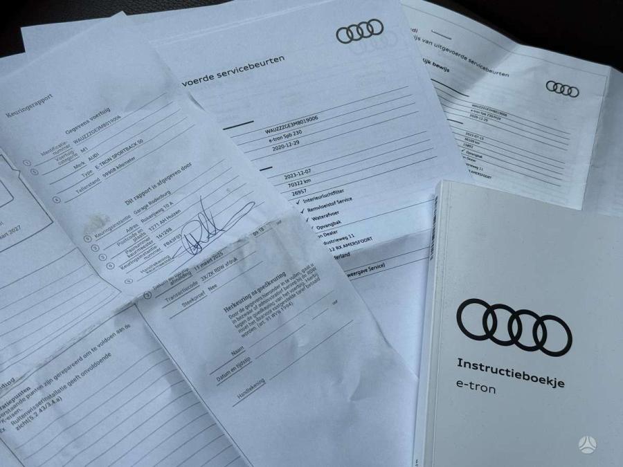 Pelēks Audi E-Tron 2021 Viļņa, ar dzinēja tilpumu 0.00 L un nobraukumu 130 tūkst. km par 25790 €, foto 35 vietnē AUTOMOTO.COM.LV