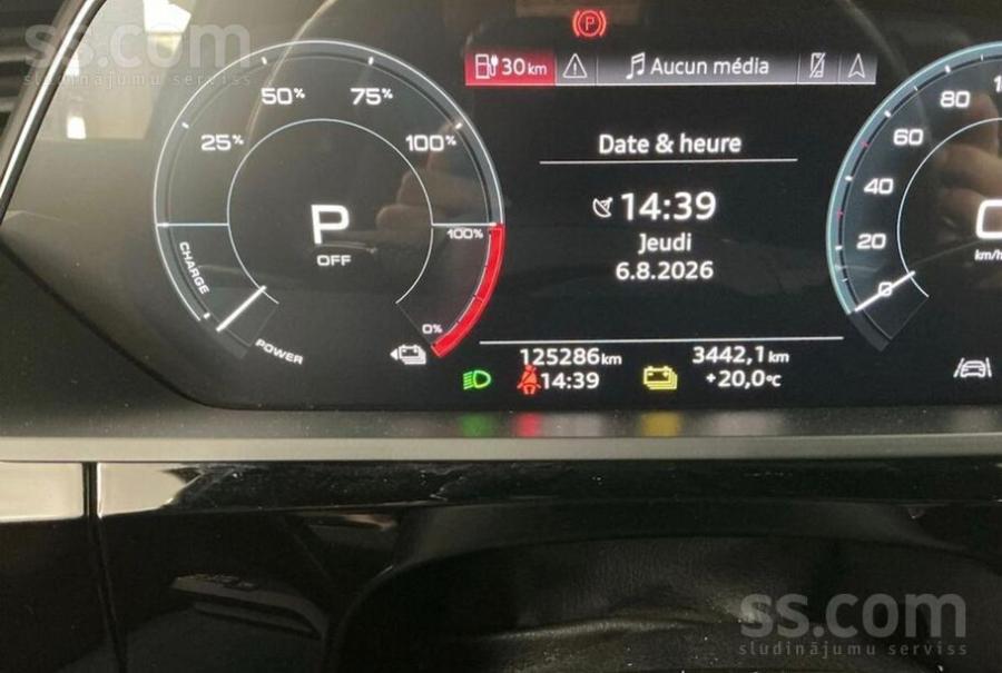 Pelēks Audi E-Tron 2021 Rīga, ar dzinēja tilpumu 0.00 L un nobraukumu 125 tūkst. km par 25400 €, foto 7 vietnē AUTOMOTO.COM.LV