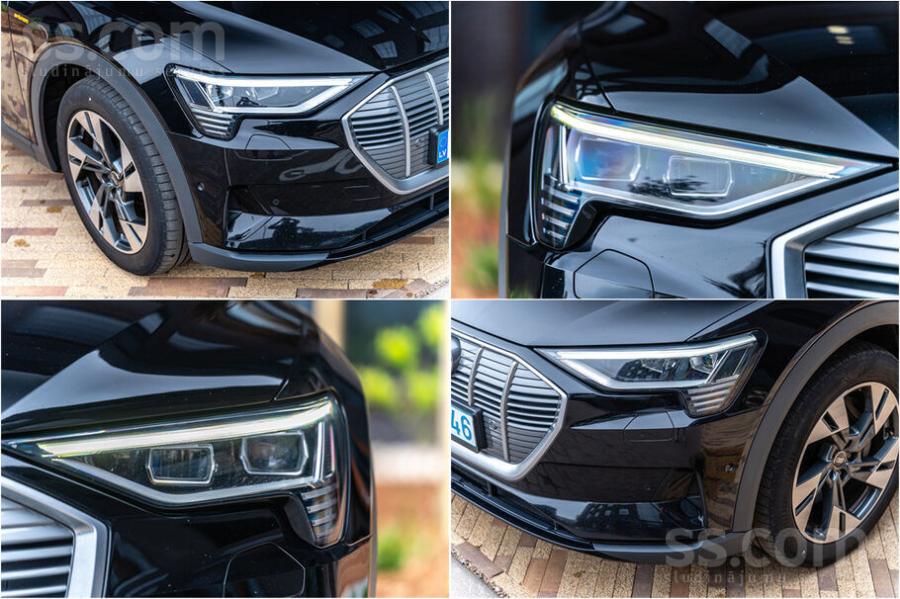 Grey Audi E-Tron 2022 in Riga, with an engine capacity of 0.00 L and mileage of 77 thousand km for 27900 €, photo 16 on AUTOMOTO.COM.LV