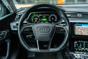 Grey Audi E-Tron 2022 in Riga, with an engine capacity of 0.00 L and mileage of 77 thousand km for 27900 €, photo 27 on AUTOMOTO.COM.LV