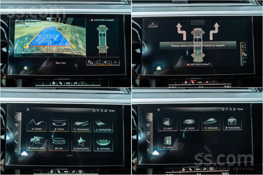 Grey Audi E-Tron 2022 in Riga, with an engine capacity of 0.00 L and mileage of 77 thousand km for 27900 €, photo 32 on AUTOMOTO.COM.LV