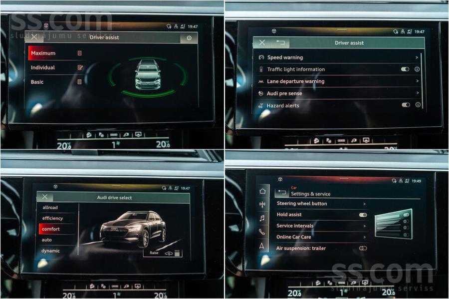 Grey Audi E-Tron 2022 in Riga, with an engine capacity of 0.00 L and mileage of 77 thousand km for 27900 €, photo 34 on AUTOMOTO.COM.LV