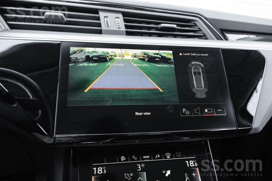 Grey Audi E-Tron 2022 in Riga, with an engine capacity of 0.00 L and mileage of 60 thousand km for 35600 €, photo 18 on AUTOMOTO.COM.LV