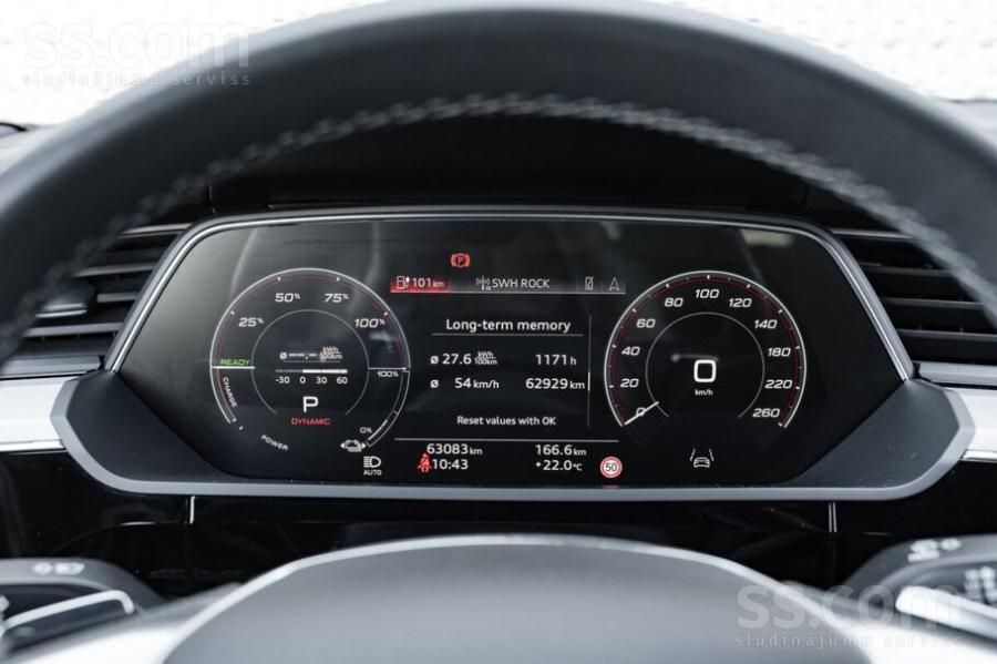 Pelēks Audi E-Tron 2022 Rīga, ar dzinēja tilpumu 0.00 L un nobraukumu 63 tūkst. km par 41850 €, foto 21 vietnē AUTOMOTO.COM.LV
