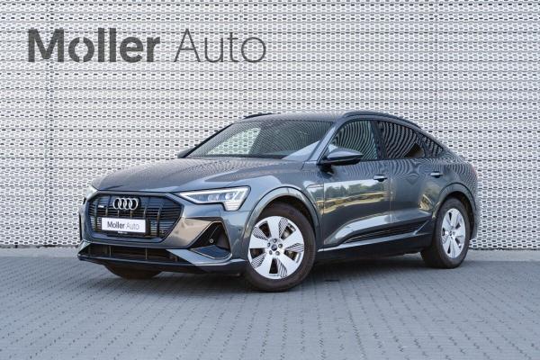 Grey Audi E-Tron 2022 in Marupe, with an engine capacity of 0.00 L and mileage of 63 thousand km for 41850 €, photo 1 on AUTOMOTO.COM.LV