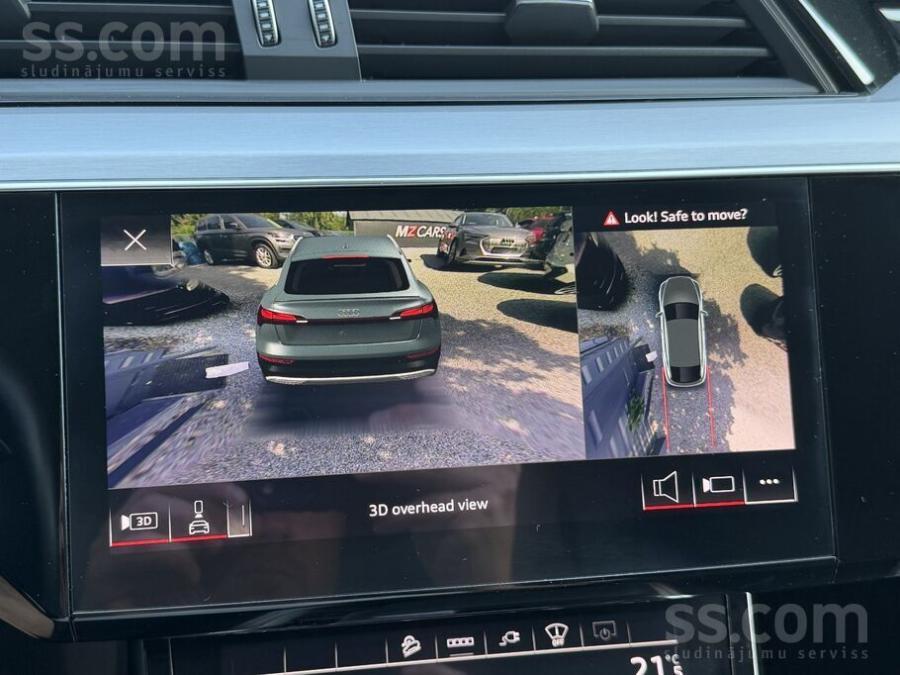 Grey Audi E-Tron 2022 in Riga, with an engine capacity of 0.00 L and mileage of 27 thousand km for 40990 €, photo 15 on AUTOMOTO.COM.LV